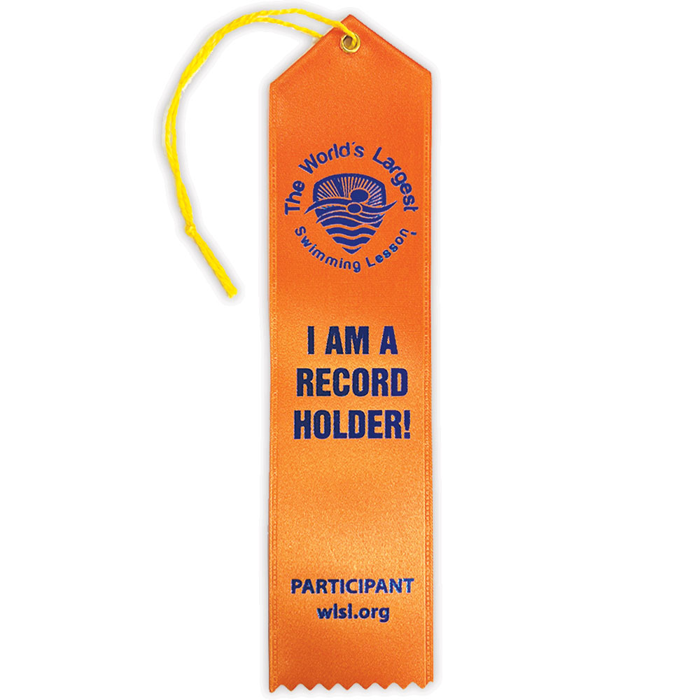 WLSL Record Holder Ribbon (25 pk) | Water Safety Products