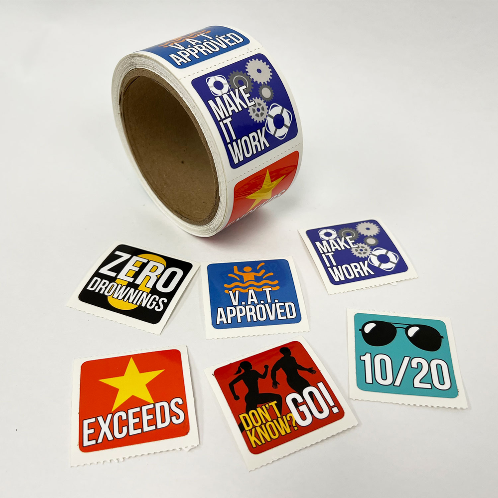 Incentive Sticker Pack with 125 Stickers | Water Safety Products